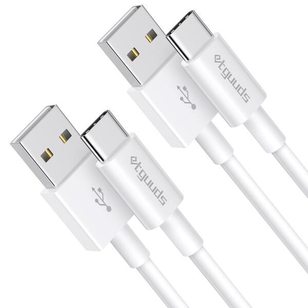 etguuds USB Type C ケーブルUSB-A &amp; USB-C 急速充電ケーブル タイプC iPhone16 / 15/Pro/Pro Max/Plus、Galaxy、Xiao-mi、iPad Pro 等 Type-c機種...
