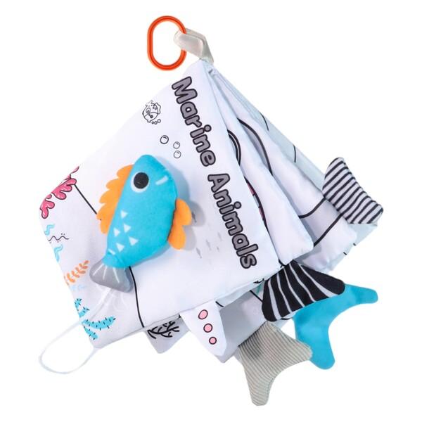 shinse 絵本 赤ちゃん 人気 洗える 幼児 指遊び 布のおもちゃ おでかけえほん ?ベビーカー用 知育玩具 幼稚園 出産祝い 子供 (海洋動物)商品コード：49075592860型番：WJ24060304
