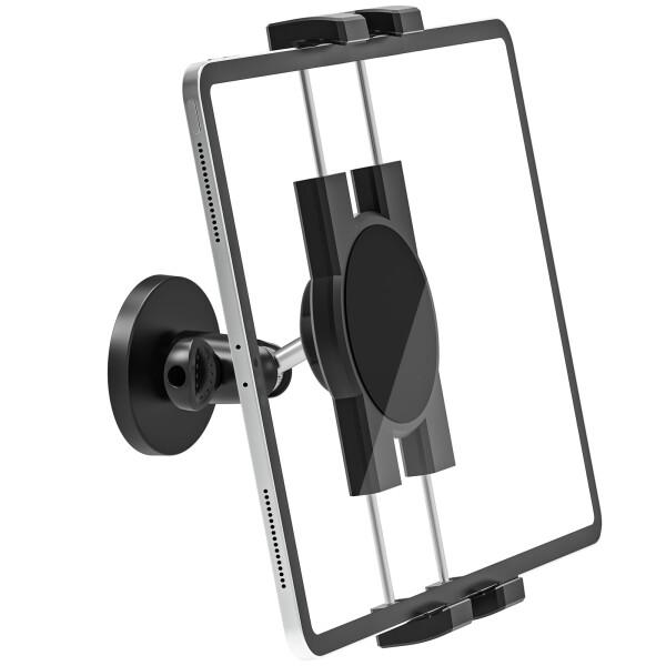 Phichy 磁石タブレットホルダー 超強磁力 360度回転 自由調節 冷蔵庫/倉庫/キッチン/金属製の棚/ホワイトボード/フィットネス器具タブレットスタンド 日本語取扱説明書が付属します 対応機種：iPad Pro/Air/Mini、Ga...