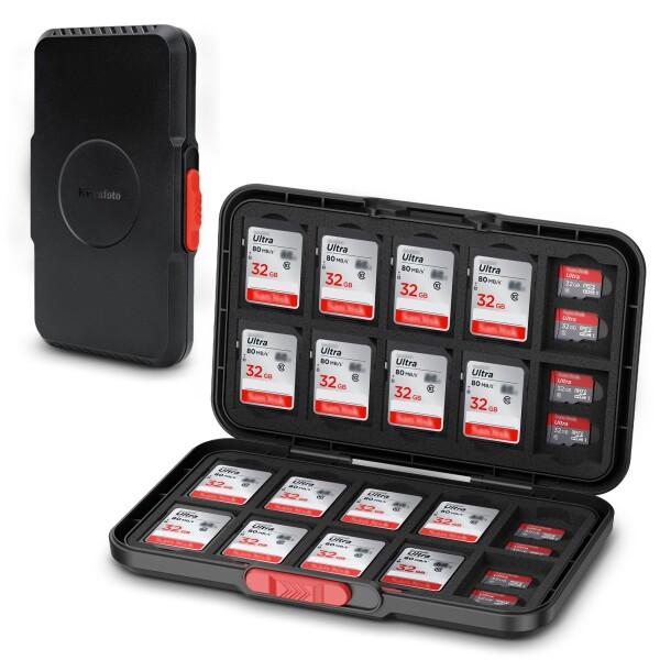 大容量 メモリーカードケース 60 スロット 20枚 SD SDHC SDXC カード + 40枚 MicroSD TF MSD カード 収納ケース 耐衝撃 防塵 防滴商品コード：49076258146型番：KCB-60ST-JFMサイズ：...
