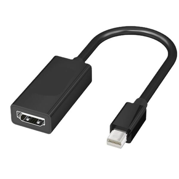 Mini DisplayPort to HDMI 変換アダプタ 4K(3840*2160)30HZ ミニディスプレイポート MacBook/Macbook Pro/Macbook Air/Microsoft Surface Pro対応 ブラ...