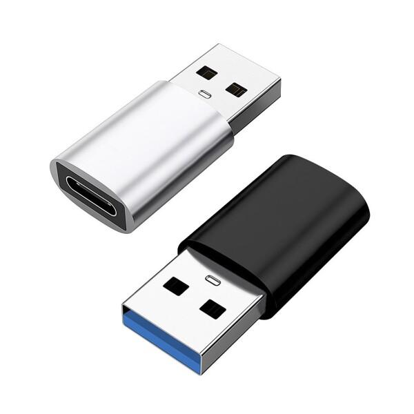 TRkin USB Type-C 変換アダプタ USB 3.0 Type C（メス）to USB 3.0（オス）変換アダプタ 急速充電 5Gbps高速データ転送 小型携帯 i-p-h-one15/16シリWindows 10 / Mac O...
