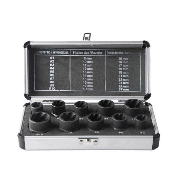 ＨＹＣＤＩＹＴＳツイストソケット9-19mm 10コ組 ナットツイスターソケットセット 舐めたボルト外し ナット抽出器 DIY ナット抽出ソケット ボルトナット取り外し 車修理簡単家具組み立て商品コード：49076259470カラー：10個...