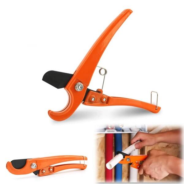 Doyime 樹脂管カッター パイプカッター エンビカッター 塩ビ管カッター 切断能力32mm 軽量 使用しやすい サクサク切れる PEX,PE,PPR,ゴムホースなど対応商品コード：49076262267【超切断能力】 樹脂管カッターは、...