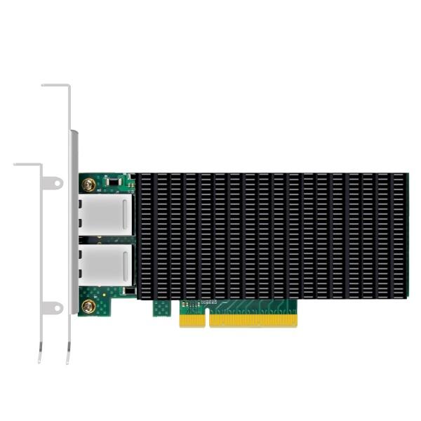 GLOTRENDS ST7318 10Gbps LAN カード 2 ポート 10G/1000/100Mbps NIC RJ45 LAN ポート PCI-Express X8 接続 (Mac OS 非対応)商品コード：49076268739型...