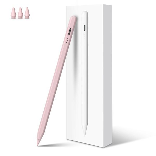 iPad ペンシル 2018年~2025年i Pad対応 アップルペンシル Mixoo iPad タッチペン 極細 i Pad用ペン パームリジェクション/超高感度/磁気吸着/傾き感知付き Type-C急速充電 スタイラスペン 軽量 耐摩 ...