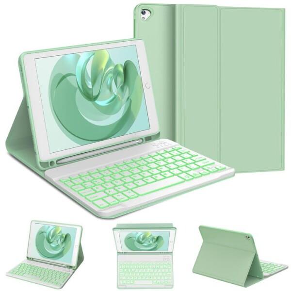 (2025年新開発)iPad キーボード10.2 インチ - iPad 第9世代 第8世代 第7世代 キーボード ケース 7色バックライト 人気 超軽量 脱着式 iPad air3/pro 10.5/9/8/7世代 兼用 ペンシルホルダー付...