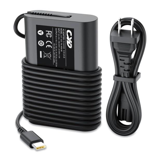65W USB C PD AC アダプター 充電器 MacBook用Pro/Air, Dell用Latitude 5420 5520 5320 5430 5290 7410 7420 Chromebook 3100 XPS 超小型であり軽量...