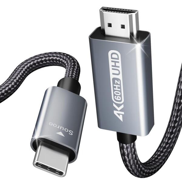 BENFEI USB Type-C HDMI 変換ケーブル 1.8mType C HDMI変換アダプター タイプC to hdmi 対応 40Gbps転送 アルミシェル、ナイロンブレイド Thunderbolt 3/4 互換 iPhone ...