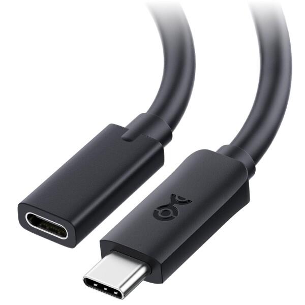 Cable Matters 40Gbps USB4 延長ケーブル - 0.5m、8K@60Hz / 4K@240Hzビデオ・240W充電・40Gbpsデータ転送、USB C 延長ケーブル、USBC オス-メス、USB 4 / Thunder...