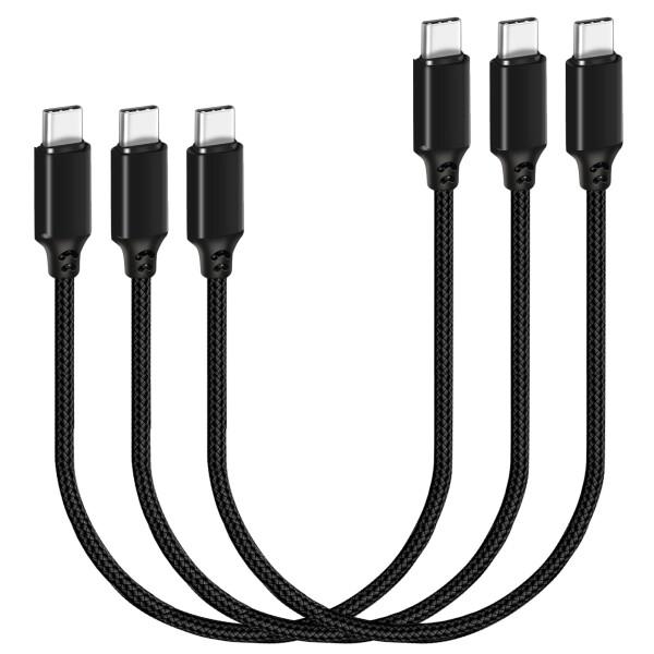 240 W USB Cケーブル30 cm、SUMPK短USBCからUSB CケーブルはiPhone 15 Pro/15 Plus/15 Pro Max、MacBook Pro/Air、iPad Pro/Air、Dell XPSに対応商品コー...