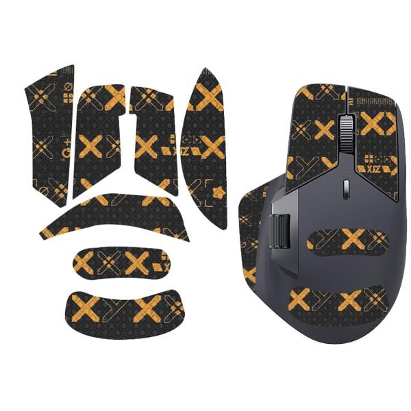 Rapoo MT760 用 マウスグリップ テープ  Rapoo MT760 ゲーミングマウス 用 滑り止めグリップテープ 極薄 優れる吸水性 アンチスリップ テープ ゲーミングマウス用 (ブラックゴールド)商品コード：4907627191...