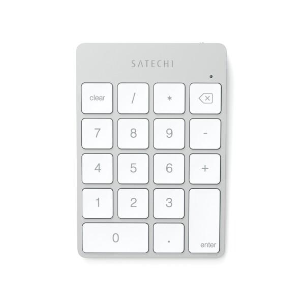 SATECHI 18キー スリム Bluetooth テンキーパッド ? US 英語配列 無線 アルミ 薄型 Micro USB 充電対応ワイヤレス数字 キーボード ? MacBook Air &amp; Pro、Mac Mini、iPad...