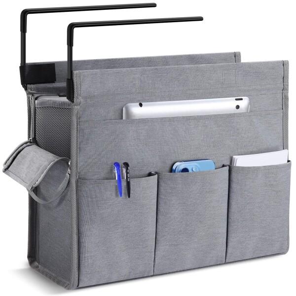 MASTLU ハンギングボックス A4対応 持ち運び タブレット収納 ハンギングラック デスク下 収納 机下 吊り下げ マガジンラック テーブルラック 引っ掛け 机下 収納 書類ケース 持ち運び ミーティングバッグ 男女兼用 仕事、会議、授...
