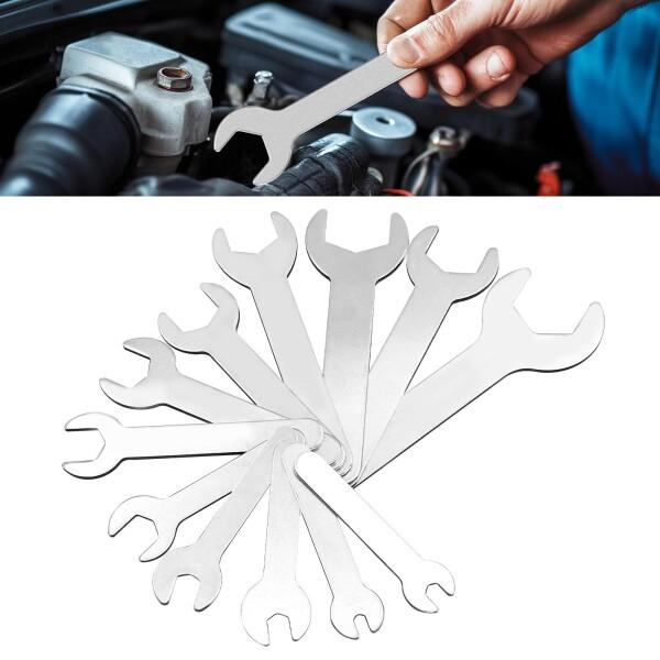 Biqing12ピーススパナセット、2 mmの超薄い開放端レンチ，4-23 mmの小型レンチセット，モンキーレンチ商品コード：49076444959型番：QQ-BTPS-12Xサイズ：12kitカラー：シルバー?【超薄型】レンチは通常のレン...