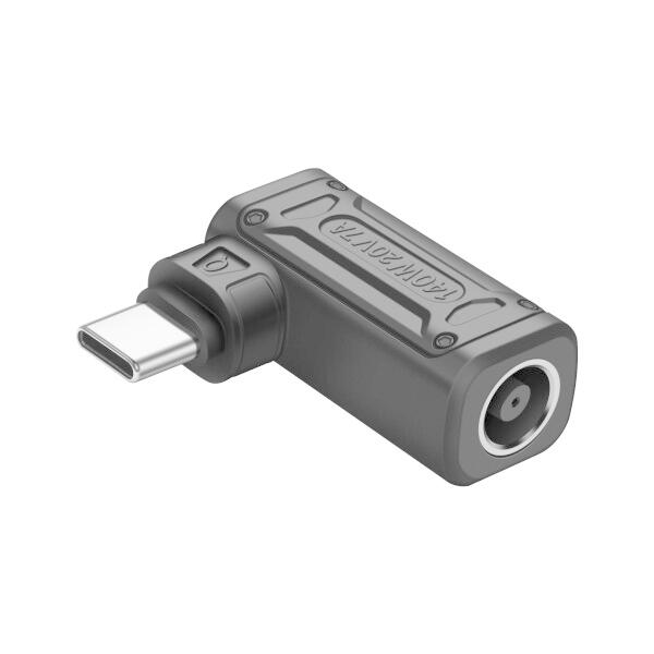 SinLoon PD 140W DC6037-タイプC充電アダプター DC6.0mm x 3.7mmメス(6.0 x 0.6mm)入力-USB Cオスコネクター PDオートIDチップ付き 携帯電話、タブレット、ラップトップ用(DC6037メ...