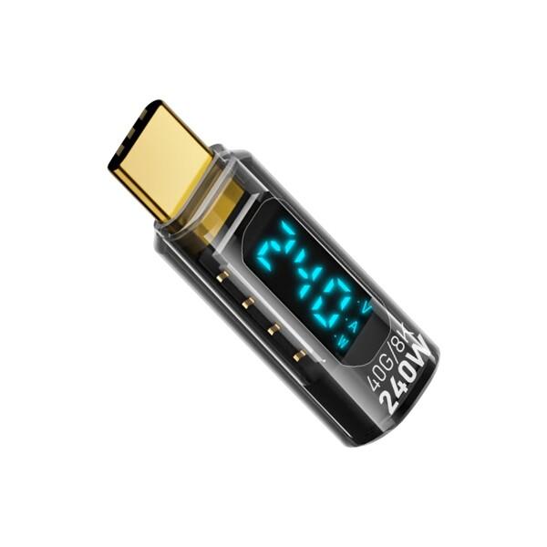 Duttek USB C 延長アダプタ240W 超高速充電, 40Gbps USB Type-c 延長アダプタ, USB-C オス メス延長コネクタ 8K 60Hz HD映像信号伝送, PC/MacBook/スマホ/スレート/Switch対...