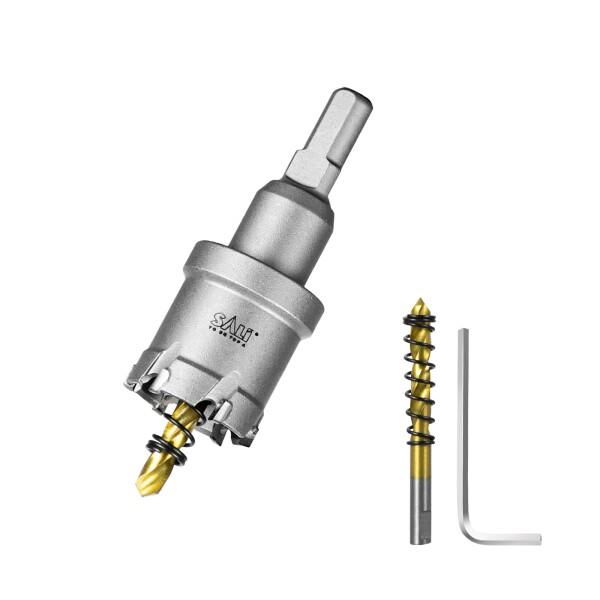 SALI 超硬 ホールソー 穴あけ ステンレス 28mm 切削工具 ホールカッター ドリルビット 電動ドリル ドライバー対応 石膏ボード・プラスチック・木材・合板・鉄板・アルミ板適用 組み立て簡単商品コード：49076477582型番：TC...