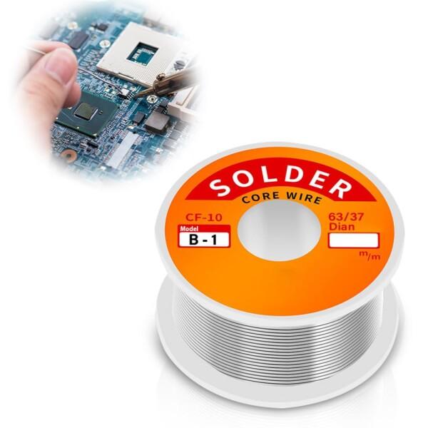 はんだワイヤリール はんだ線 低温ハンダ はんだ 鉛入り ハンダ 極細 フラックス 溶接用品 ハンダワイヤ 低融点ハンダ 電気はんだワイヤー フラックス ハンダ 小巻ハンダ線 溶接ワイヤー DIY作業工具 工場作業用品 フラックス半田用 精...