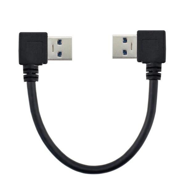 USB 3.0タイプAオス90度左Angled to USB 3.0 Aタイプ右角度付き拡張子ケーブル商品コード：49076511691型番：U3-182-0-2M-XYUSB 3.0タイプAオス90度直角に左傾斜延長ケーブルストレート接続...