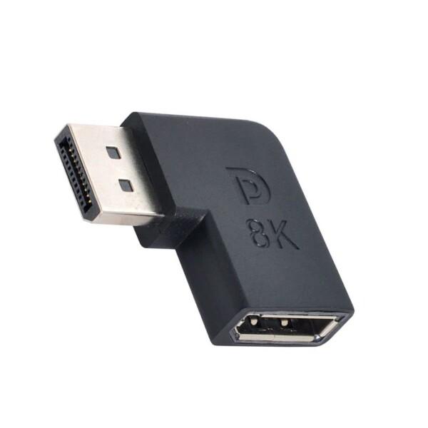 chenyang DisplayPort 1.4 コネクター DisplayPort - DisplayPort 8K 60hz 4K 144hz 90度 角度付きアダプター商品コード：49076532371型番：CY-DP-036-8K0...