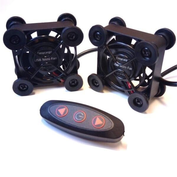 Easycargo 2パックUSBファンDC 5Vファン、スピードコントローラー40mm商品コード：49076533163型番：NA2パックのミニUSBファン+ファンマルチスピードコントローラーが含まれています。低騒音(15.9-22.6d...