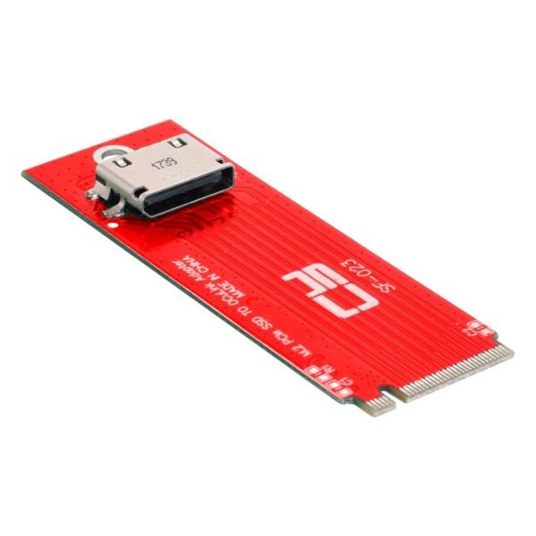 chenyang Oculink SFF-8612/8611 - PCI-E 4.0 NVME M.2 M-Keyホストアダプター。U.2 SSDおよびeGPU用2230/2260MM対応。商品コード：49076544408型番：SF-02...