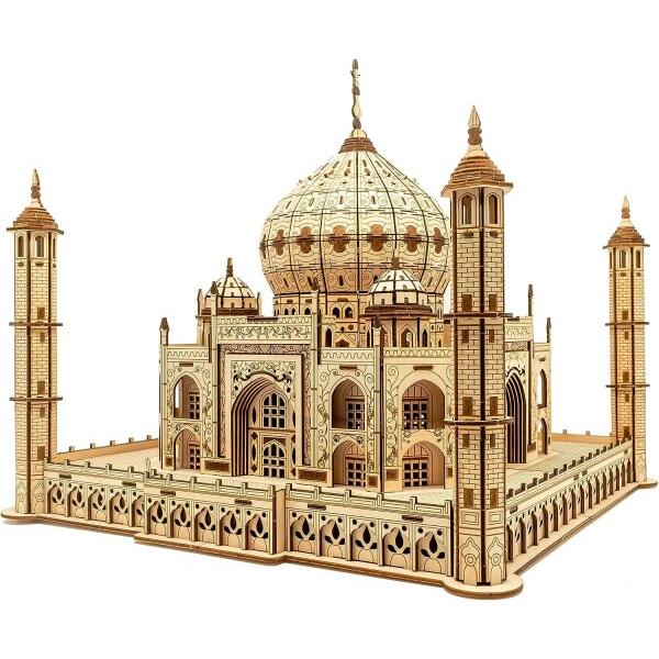 SILK ROAD 3D立体パズル DIY 木製パズル タージマハルです LEDライト付き 416PCS クラフト プレゼント おもちゃ オモチャ 知育玩具 男の子 女の子 大人 新年 ギフト 誕生日 クリスマス プレゼント 贈り物商品コー...