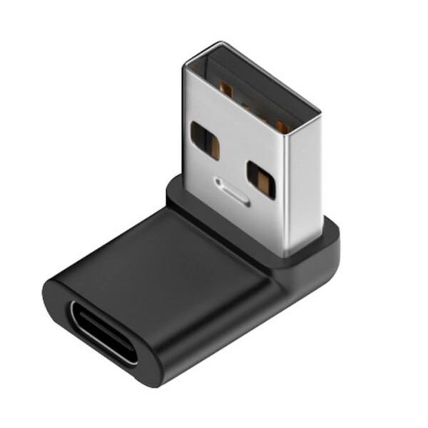 CHENYANG CY USB Type C - USBオスアダプタ 5Gbps USB-C Type C メス 90度上向きからUSB 3.0 Aオスデータアダプタ ノートパソコンデスクトップ用商品コード：49076554184型番：UC...
