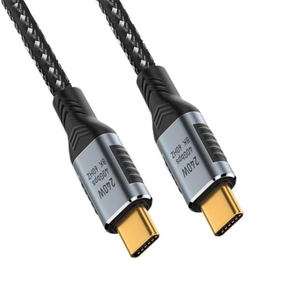 NFHK USB-C 240W USB4ケーブル 40Gbps USB3.1 100W 8K@60Hz 5K USB4.0 Thunderbolt3/4 50cm対応商品コード：49076554578型番：NF-UC-074-0-5Mサイズ...