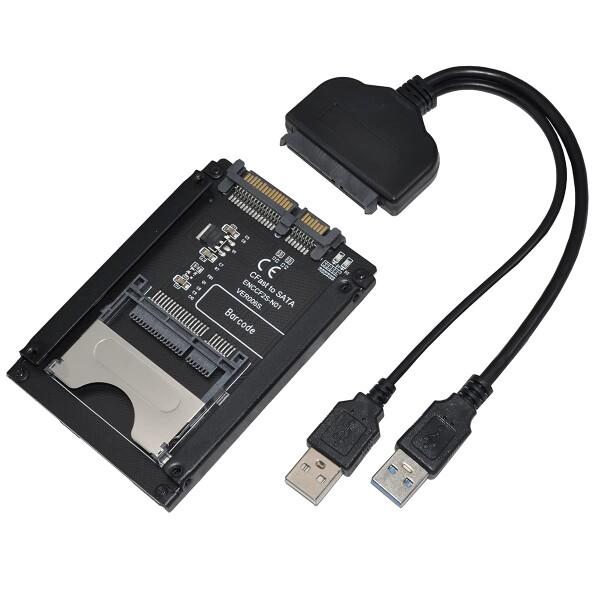 WLGQ CFAST - USB3.0 データケーブル 産業用マザーボード用 CFASTカードリーダー cfast Card to SSD ハードディスク 読み取り速度 540MB/秒 EOS-1D X Mark IIに対応商品コード：49...