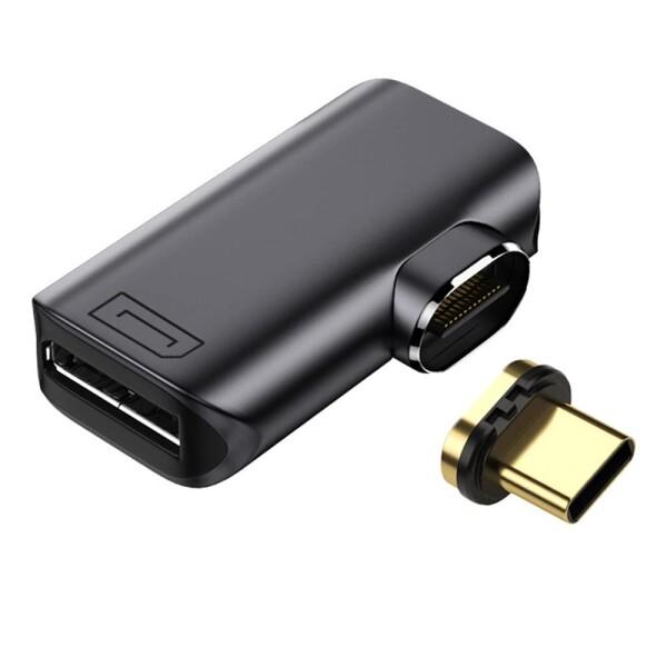 Xiwai Type USB-C Type C to DP Displayport Monitor Converter Magnetic Angled Adapter 4K 2K 60hz for Tablet＆Phone＆Laptop商品...