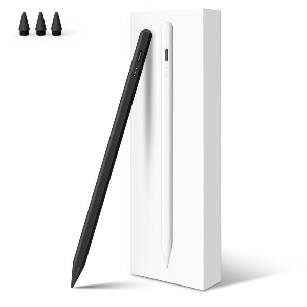 iPad ペンシル 2018年~2025年i Pad対応 アップルペンシル Mixoo iPad タッチペン 極細 i Pad用ペン パームリジェクション/超高感度/磁気吸着/傾き感知付き Type-C急速充電 スタイラスペン 軽量 耐摩 ...