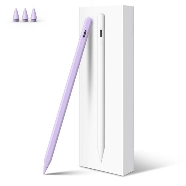 iPad ペンシル 2018年~2025年i Pad対応 アップルペンシル Mixoo iPad タッチペン 極細 i Pad用ペン パームリジェクション/超高感度/磁気吸着/傾き感知付き Type-C急速充電 スタイラスペン 軽量 耐摩 ...
