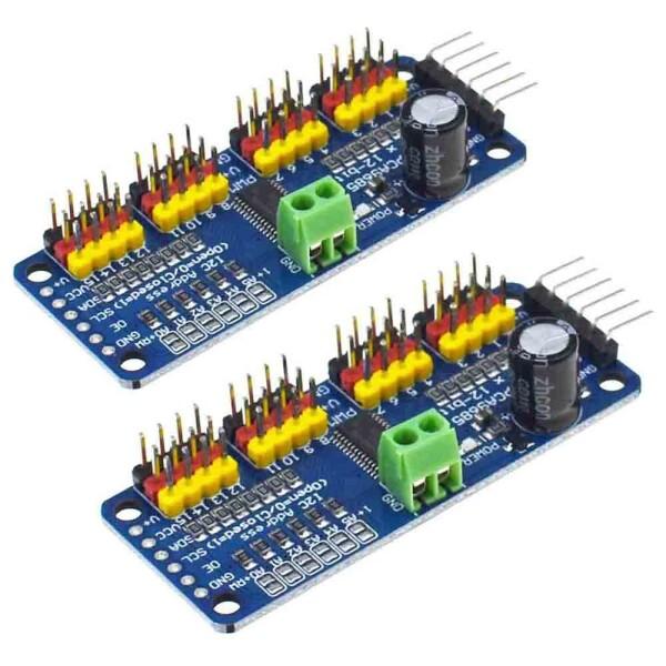 2pcs PCA9685 16 Channel 12-bit PWM Servo motor Driver I2C Module Robot商品コード：49076606176型番：12pcs PCA9685 16 Channel 12-bi...