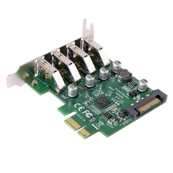 NFHK ロープロファイル 4ポート PCI-E - USB 3.0 ハブ PCI Express 拡張カードアダプター 5Gbps マザーボード用商品コード：49076606748型番：NF-U3-101インターフェース:インターフェース...