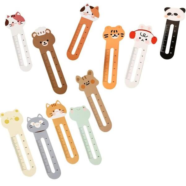 しおり おしゃれ ブックマーク 定規 ブックマーク アニマルシリーズ パンダ/犬/ネコ/クマ/ウサギ かわいい 動物 プレゼント 子供用 30枚セット商品コード：49076618221型番：0210カラー：マルチカラー【設計のハイライト】 ...