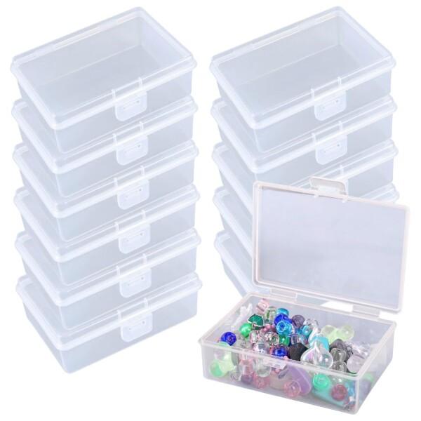 I'm so happy 小物ケース 蓋付き プラスチック クリアケース 小分け 収納 透明 ミニ 薄型 12個セット商品コード：49076677971型番：ish-00566サイズ：フリーカラー：クリア【持ち運びにも保管にも最適】この薄型...