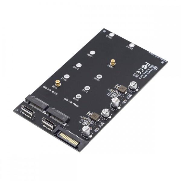 CY カード デュアル Oculink SFF-8612 SFF-8611 から M.2 NGFF M-Key NVME PCIe SSD 2280 22110mm アダプタ (メインボード用)商品コード：49076689527型番：SF-...