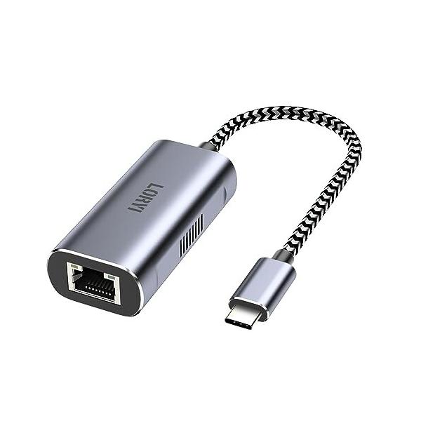 2.5G USB C 有線lanアダプター、イーサネットアダプタ usb-c lan 超高速2500Mbps USB3.0 RJ45 USB Type C to LAN ネットワーク アダプター 一発認識 放熱対策 Mac、MacBook ...
