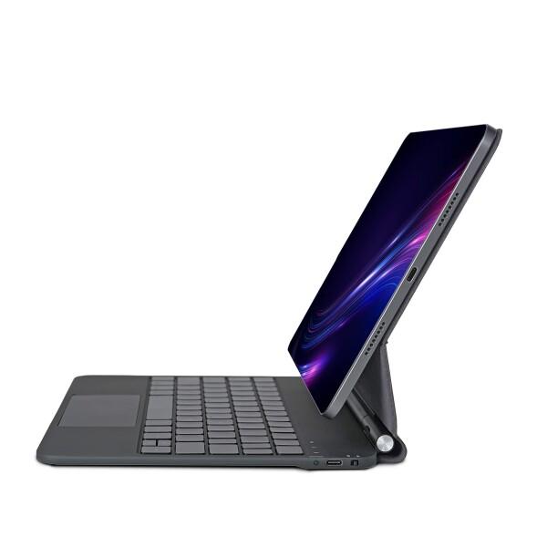 マジックキーボード for iPad Pro 13インチ（M4） 2024用 タイピング体験を提供するEasy-Setマグネティックキーボードケース、内蔵マルチタッチトラックパッド、英語配列、バックライト付き商品コード：4907669658...