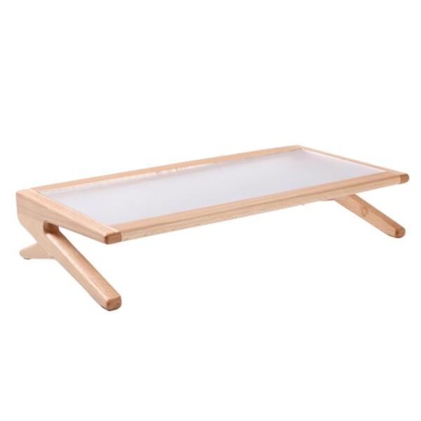 モニター台 木製 幅56cm モニタースタンド パソコン台 机上台 卓上 ノートパソコン台 ブナ材商品コード：49076698226型番：2024Laptopstand-Woodcolorカラー：原木色【良質な実木材料】100%純実木(ケヤ...