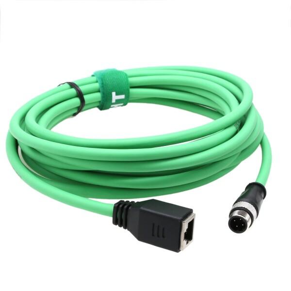 HangTon Profinet Omron Keyence SICK Datalogic 用のカメラの視野センサーのイーサネット ネットワークの PC PLC 3M のための RJ45 女性 Connecor のアダプター ケーブル Ca...
