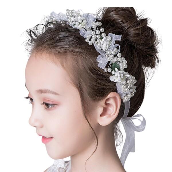 ヘアアクセサリー ピアノ発表会 ヘッドドレス 女の子 子供 手作り ハンドメイド アレンジ 髪飾り(D) (PHC12-W)商品コード：49076826761型番：GROUP-Dカラー：PHC12-W7つのビジュー付きパールと花が豪華に並ん...