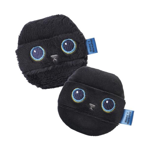 Momo's Workshop かわいいセッティングパウダーパフセット、ふわふわ+ベロアパウダーパフパウダー化粧品に適したクイックセッティング、オーガナイザー+2Pブラック商品コード：49076826781カラー：black bベロアセッテ...