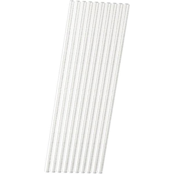 HANSILK グルーガンスティック 替え用 10本入 クリアパール 強力粘着 高温対応 速乾 無臭 柔軟タイプ 7*200mm ピタガン互換 DIY/手工制作/家庭修理/工作用 業務用/家庭用商品コード：49077102279サイズ：7x...