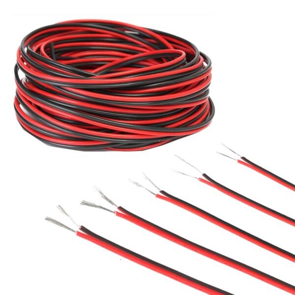 電線 ケーブル 50m 22AWG 2Pin コード 接続ケーブル LEDテープライト LEDストリップライト 電子工作 配線 交換 修理 リード線 延長用 電化製品商品コード：49077128104型番：XDSF56Fカラー：50m【セッ...