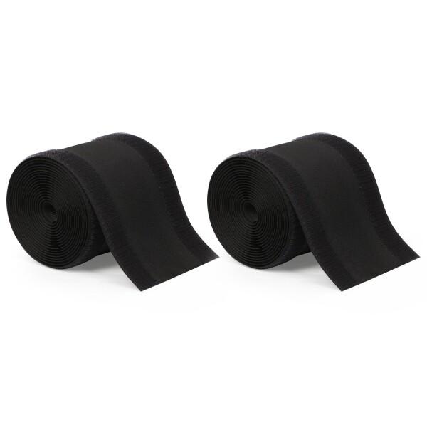 SENUN カーペット 配線カバー ケーブル隠し コードモール 絨毯用 オフィス用品 繰り返し使用可能 整理 (ブラック×カーペット用, 10CM×6M（3M×2巻）)商品コード：49077129161型番：022750サイズ：10CM×6...