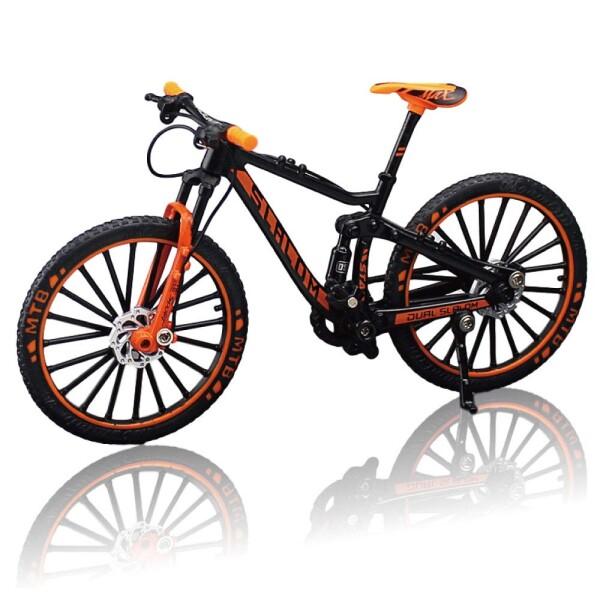 MORYTRADE 自転車 おもちゃ MTB マウンテンバイク 模型 ダイキャスト ブラック/オレンジ商品コード：49077161317カラー：ブラック/オレンジリアルなダイキャストモデルのフルさすタイプMTB、マウンテンバイクです。フレー...