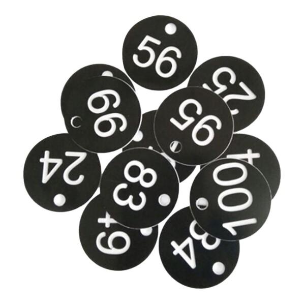 ENN LLC プラスチック製番号札 ロッカー・クローク用 1-100セット (ブラック)商品コード：49077222039型番：ENN-247サイズ：直径35mmカラー：ブラック1〜100番までの番号札100枚セットです。プラスチック製な...